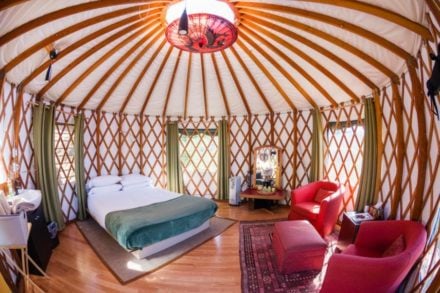 Glamping at its best - backyard yurts tents and teepees