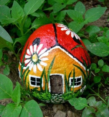 Best 50 Painted Rock Houses - Images and Ideas for Kids and Adults