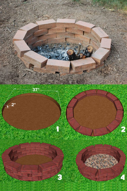 5 Brick Fire Pit Plans for Popular DIY Designs