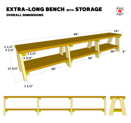 5 DIY Farmhouse Bench Plans - Free Outdoor Designs