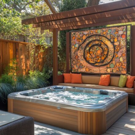 Hot Tub Privacy with Decorative Screens: 40 Ideas