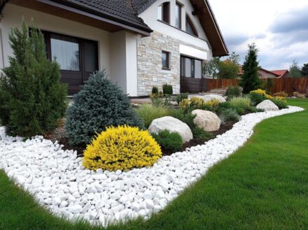 35 Amazing White Rock Landscaping Ideas