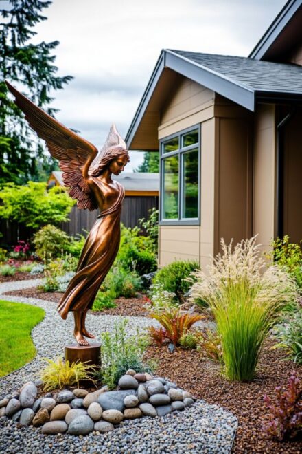 Heavenly Elegance: 22 Copper Angel Statue Ideas to Inspire Your Front ...