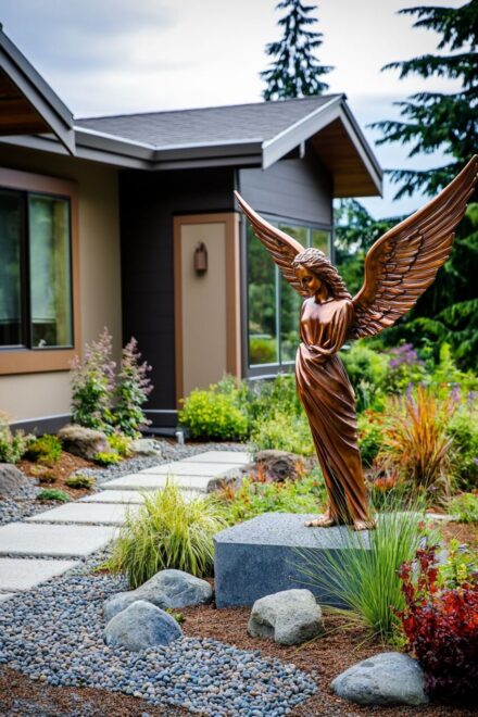 Heavenly Elegance: 22 Copper Angel Statue Ideas to Inspire Your Front ...