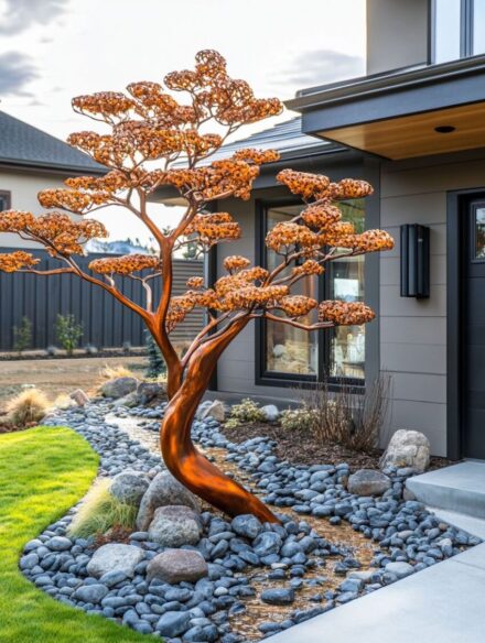 Copper Tree Sculptures: 16 Inspirations for Stunning Outdoor Art