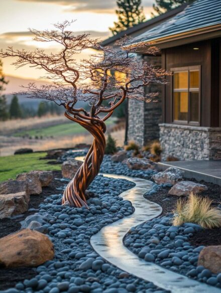 Copper Tree Sculptures: 16 Inspirations for Stunning Outdoor Art
