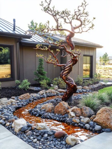 Copper Tree Sculptures: 16 Inspirations for Stunning Outdoor Art