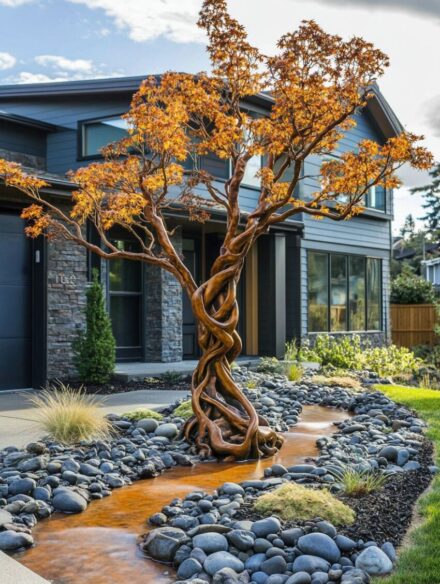Copper Tree Sculptures: 16 Inspirations for Stunning Outdoor Art