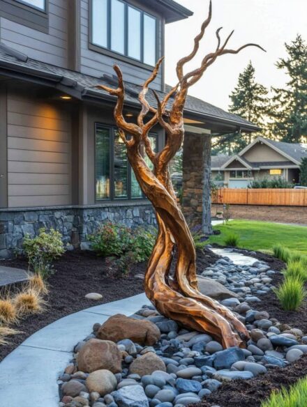 Copper Tree Sculptures: 16 Inspirations for Stunning Outdoor Art