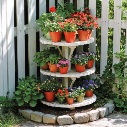 75 Beautiful Garden Corner Ideas with Flower Pots