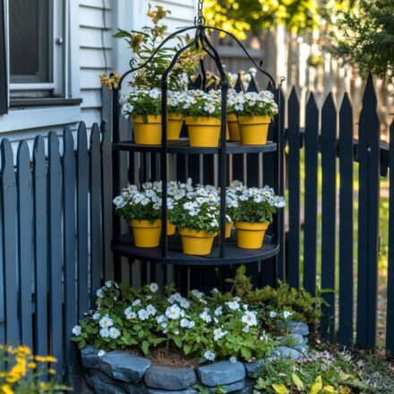 75 Beautiful Garden Corner Ideas with Flower Pots