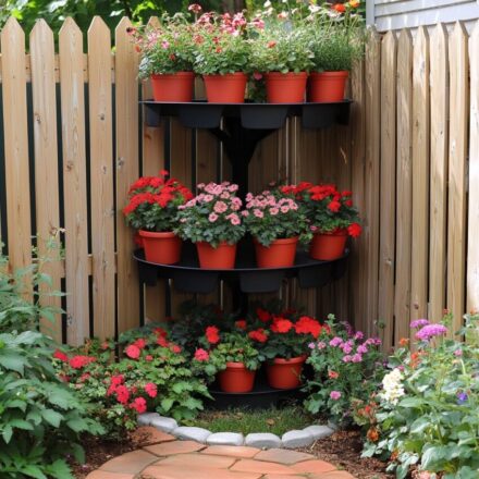 75 Beautiful Garden Corner Ideas with Flower Pots