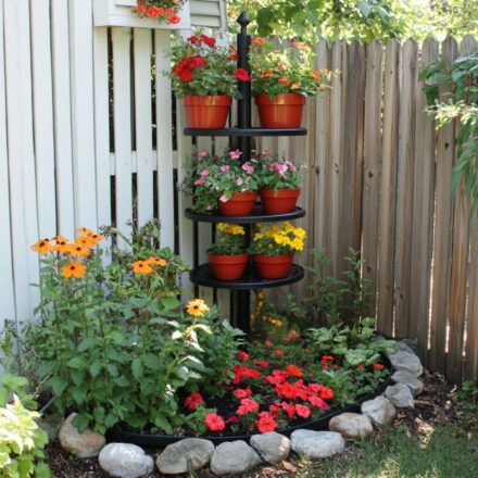 75 Beautiful Garden Corner Ideas with Flower Pots