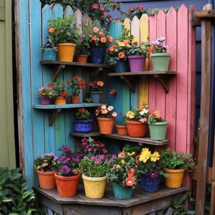 75 Beautiful Garden Corner Ideas with Flower Pots