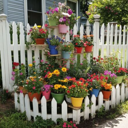 75 Beautiful Garden Corner Ideas with Flower Pots