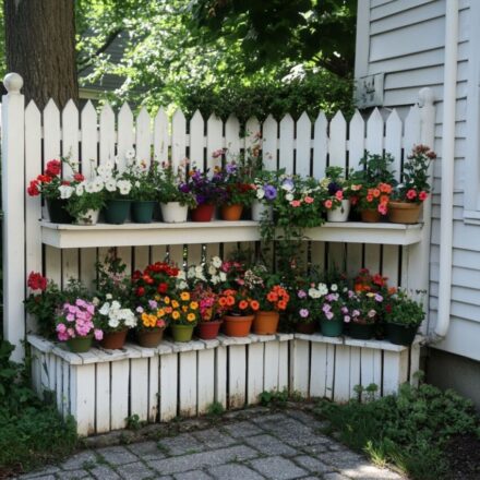 75 Beautiful Garden Corner Ideas with Flower Pots