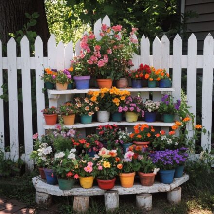 75 Beautiful Garden Corner Ideas with Flower Pots