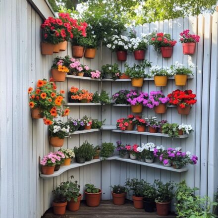 75 Beautiful Garden Corner Ideas with Flower Pots