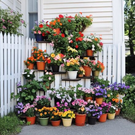 75 Beautiful Garden Corner Ideas with Flower Pots