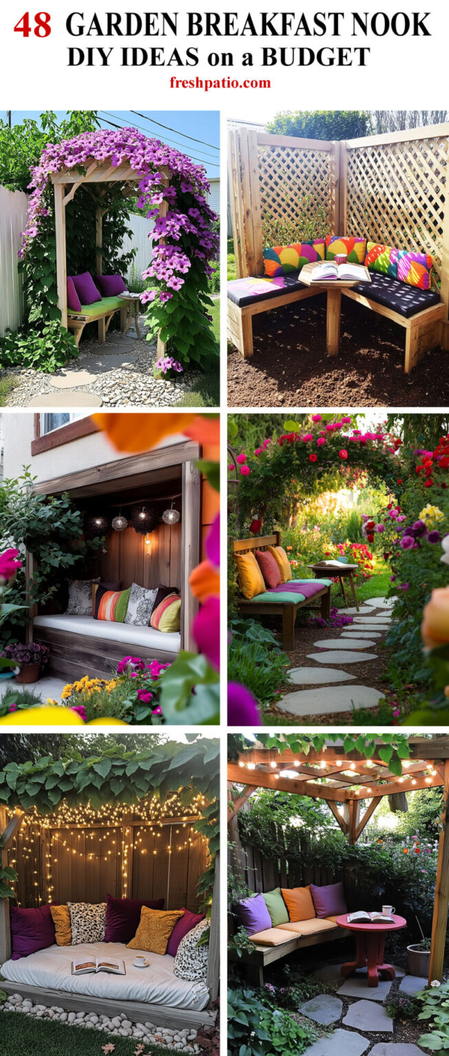 48 DIY Garden Breakfast Nook Ideas on a Budget
