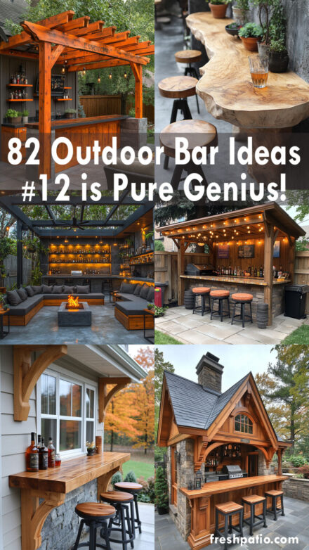 People Are Raving About These 82 Outdoor Bar Ideas - #12 Is Pure Genius!