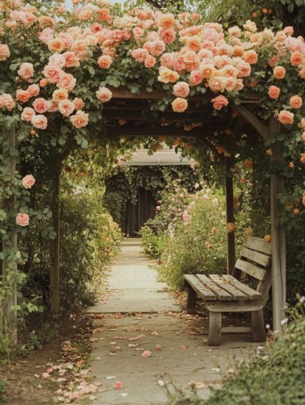 Creating a Garden Arbor with Vines or a Vine Arch - 35 ideas